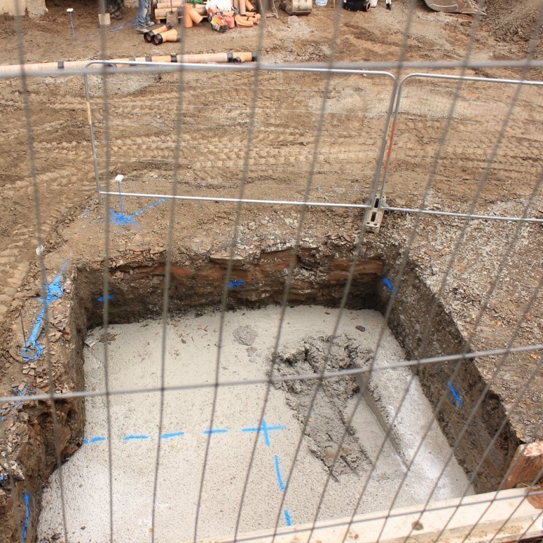 Newlyn building Pit digging image - Estates and Facilities